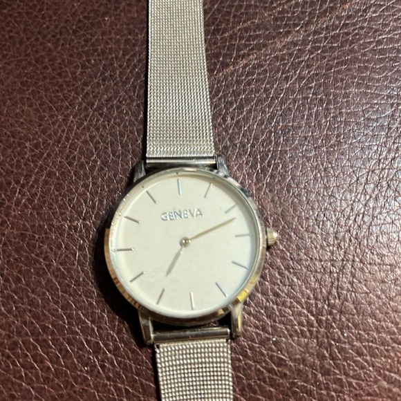 Geneva | Accessories | Geneva Womens Watch Silver Mesh Needs Battery ...